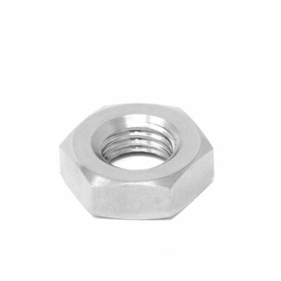 M10 x1.25 Titanium Half Locking Hex Thin Nut Reduced Height Rose DIN ...