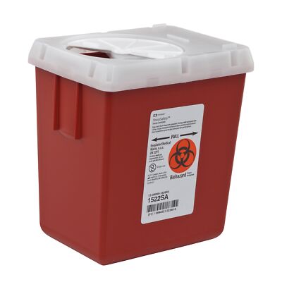 New Sharps Container Auto Drop Base 7-1/4 H X 6-1/2 W X 4-1/2 D Inch ...