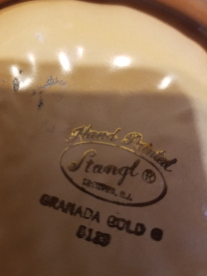 Vintage 12 Inch Stangl Granada Gold Flower Dish | eBay