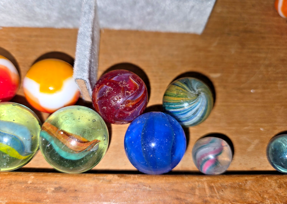 Table Lot of Antique & Vintage Marble Marbles Some Large some Small | eBay