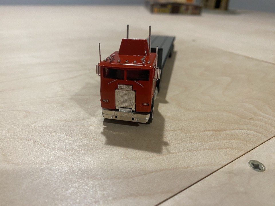 HO 1/87 Promotex Herpa FREIGHTLINER Double Sleeper Ertl Flatbed Tractor ...