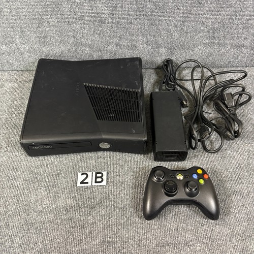 Xbox 360 Slim Matte Black Console 1439 320GB Cables Controller Tested ...