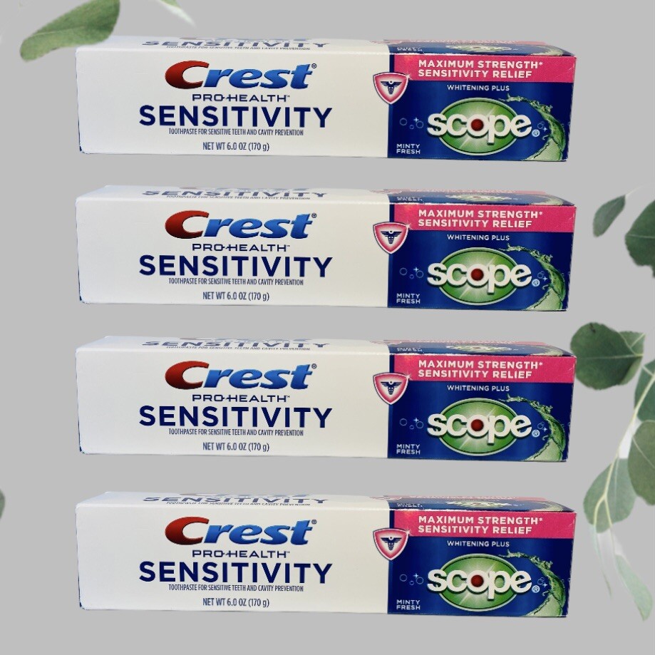 Crest Maximum Strength Sensitivity Relief Toothpaste Scope Minty Fresh ...