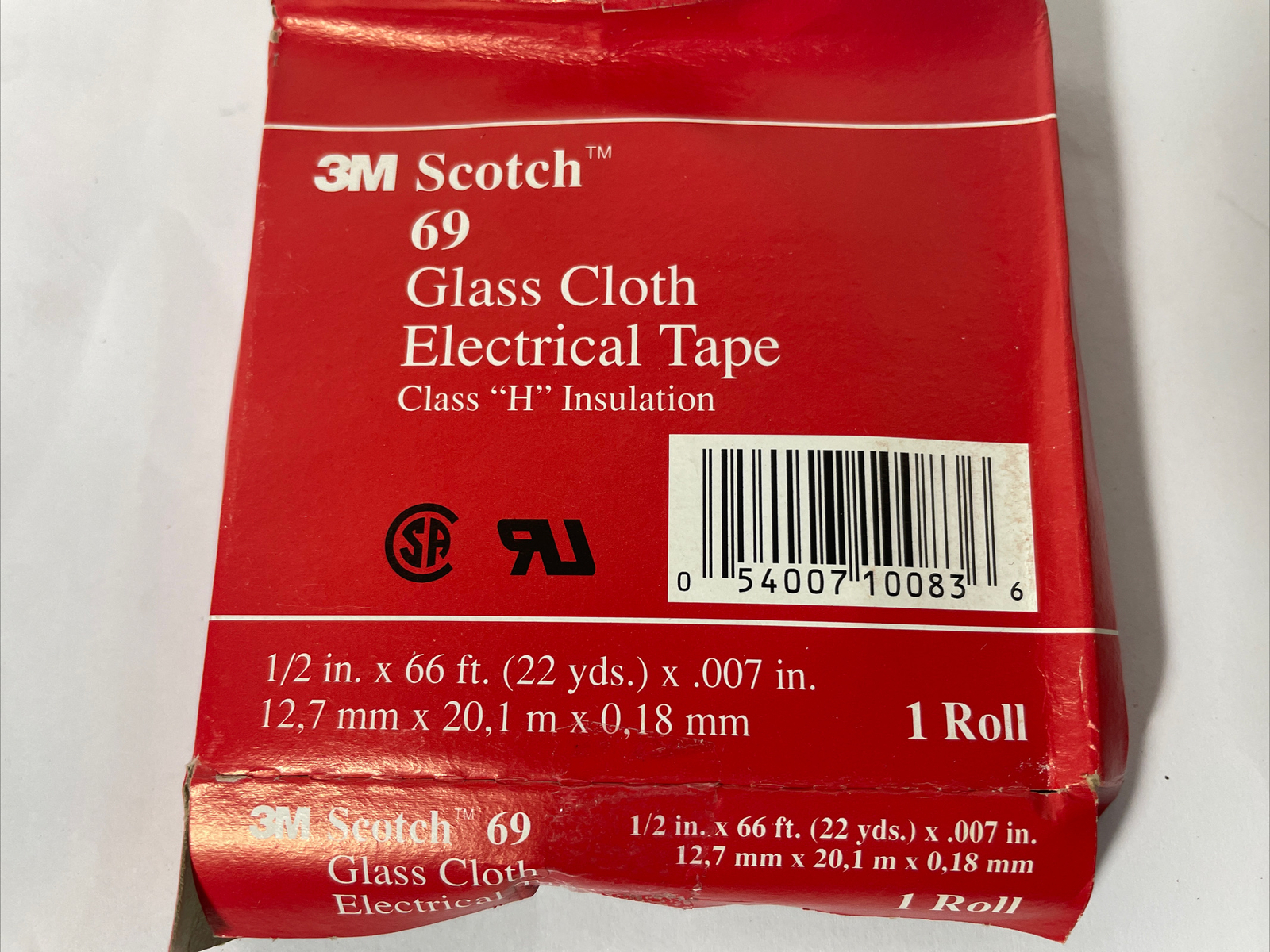3M+Scotch+69+Glass+Cloth+Electrical+Tape+0+to+200+Degree+C+3000v ...