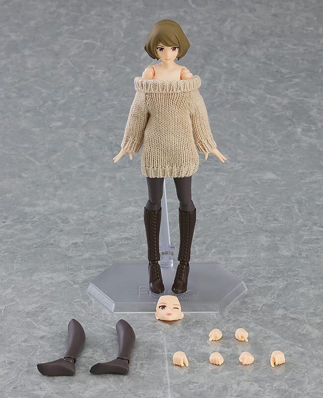 figma 574 Female Body Chiaki with Off-the-Shoulder Sweater Dress ...