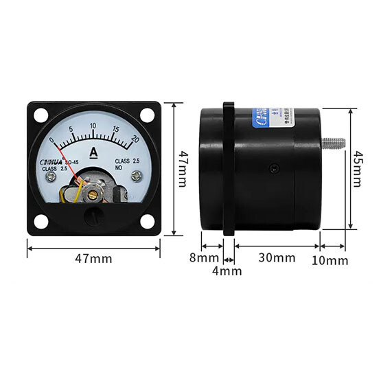 Analog Ac Amp Meter 20a