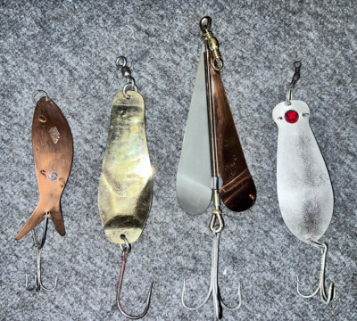 Antique Metal Muskie / Pike Spinner Fishing Lures Vintage Lot | eBay