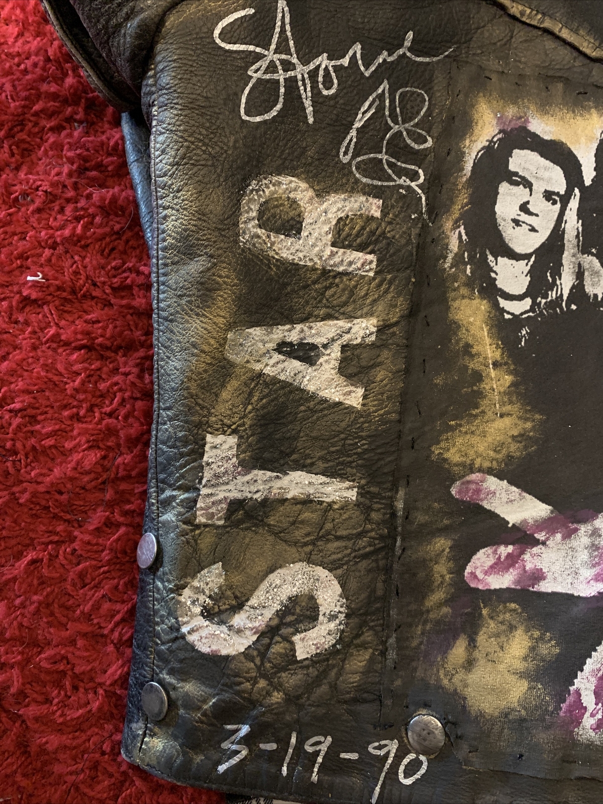 mother love bone custom leather jacket bad ass! - Gem