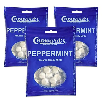 3oz Peppermint Candy Bags 3 Pack | 49 Pieces Individually Wrapped Candy ...