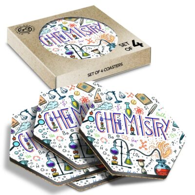 4 x Hexagon Coasters - Chemistry Science Art Teacher Uni #14791 | eBay