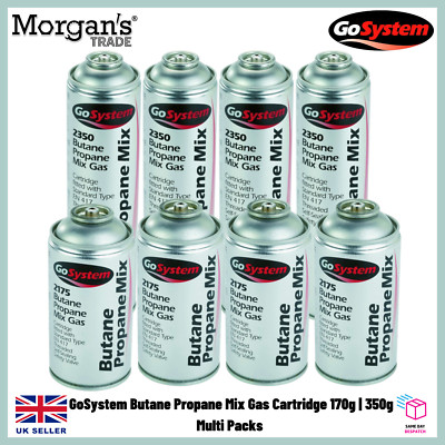 GoSystem Butane Propane Gas Mix EN 417 Cartridge Self Sealing Valve ...