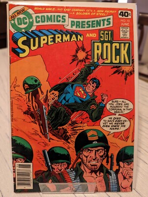 Comics Presents #10 - DC Comics - 1979 - Superman Sgt. Rock - Superman ...
