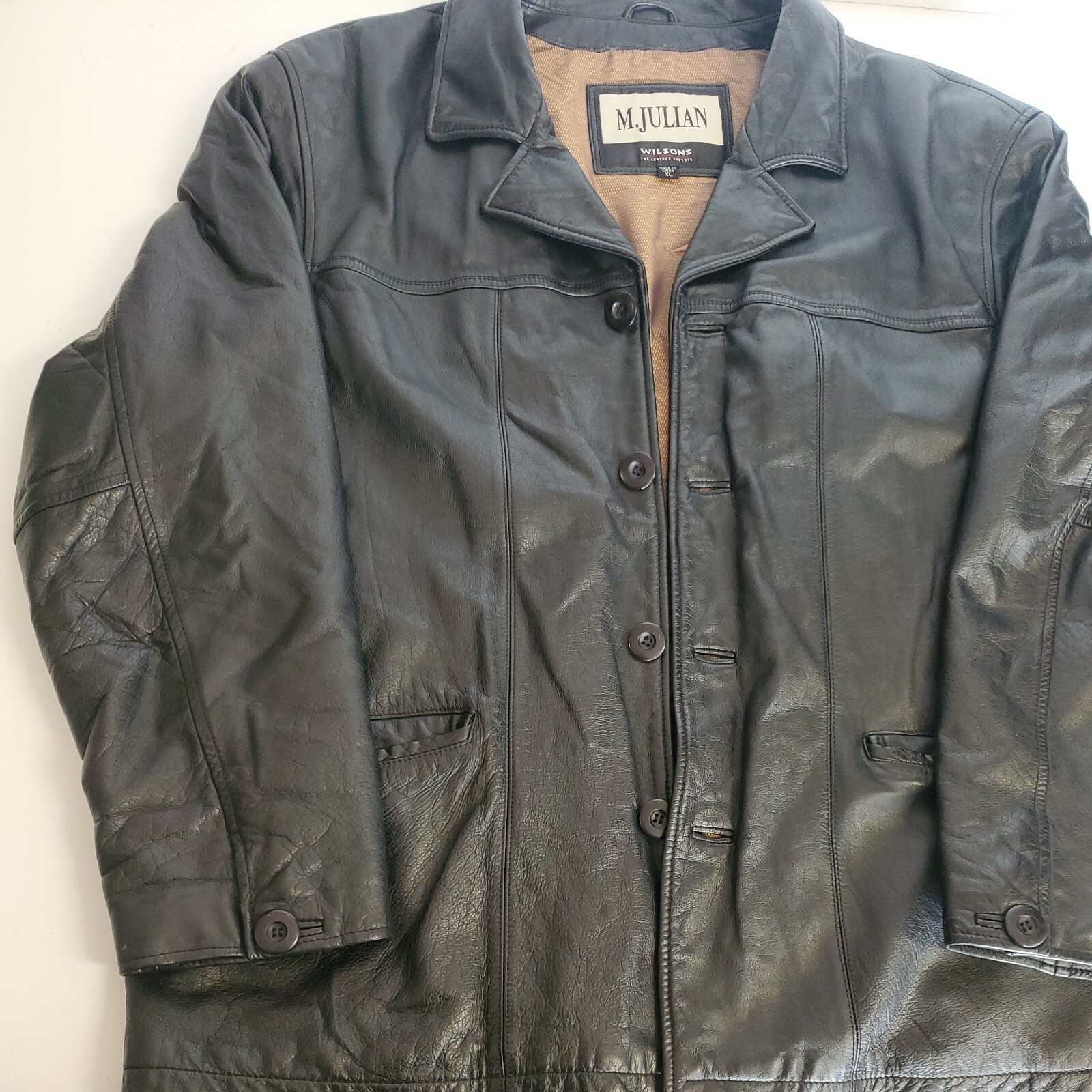 M. Julian Wilsons Mens Leather Jacket Size XL - Gem