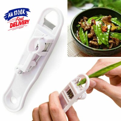 Home Bean Slicer Vegetable Cutter Runner Bean Peeler Stringer Remover ...