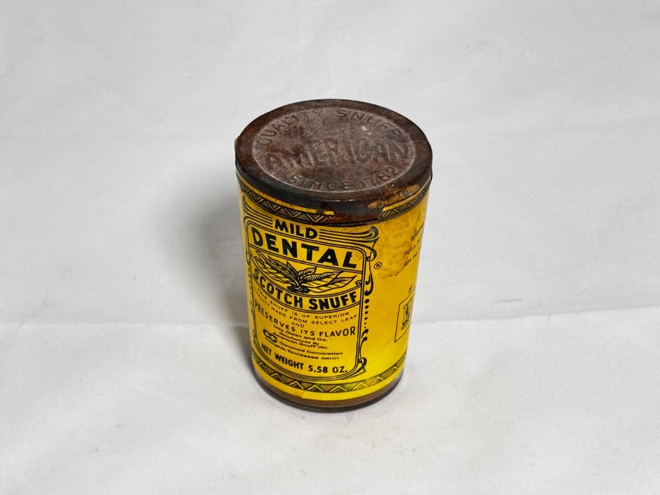 Vintage Mild Dental Scotch Snuff Tin - Empty | eBay