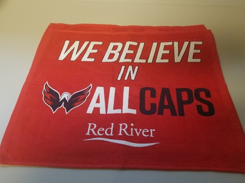 Washington Capitals 2018 Playoffs WE BELIEVE IN ALL CAPS Rally Towel ...