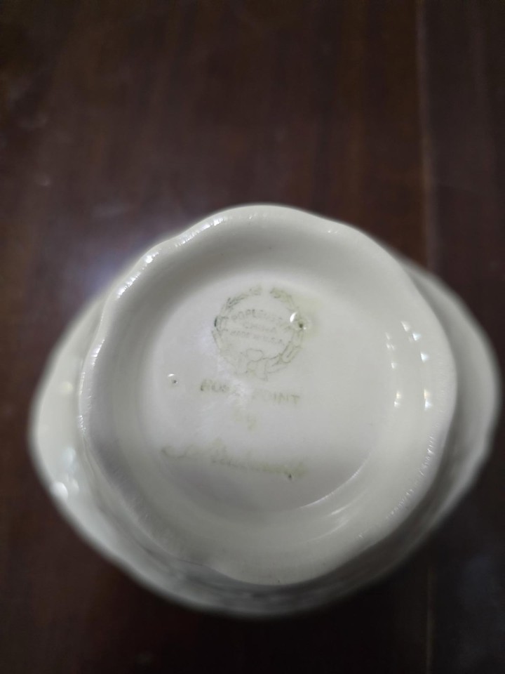 Vintage Pope Gosser Rose Point China Covered Cream and Sugar Bowl Set ...
