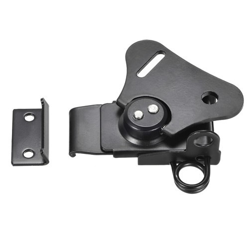 2.56-inch Iron Spring Loaded Butterfly Twist Latch Keeper with Keyhole ...