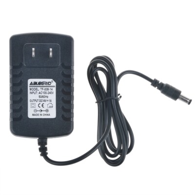 14V 1A AC/DC Adapter Charger Power Supply Cord plug tip size 5.5mm/2 ...