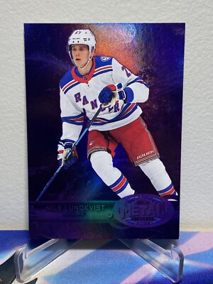 2021-22 SKYBOX METAL UNIVERSE NILS LUNDKVIST #R-38 97-98 ROOKIE PURPLE ...
