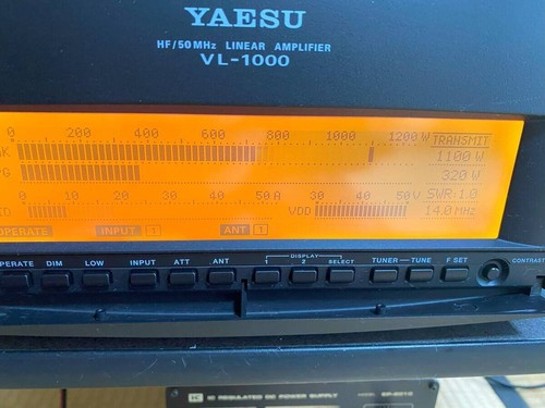 Yaesu VL-1000 VP-1000 Quadra Linear Amplifier HF 50MHz 1kW Ham Radio ...