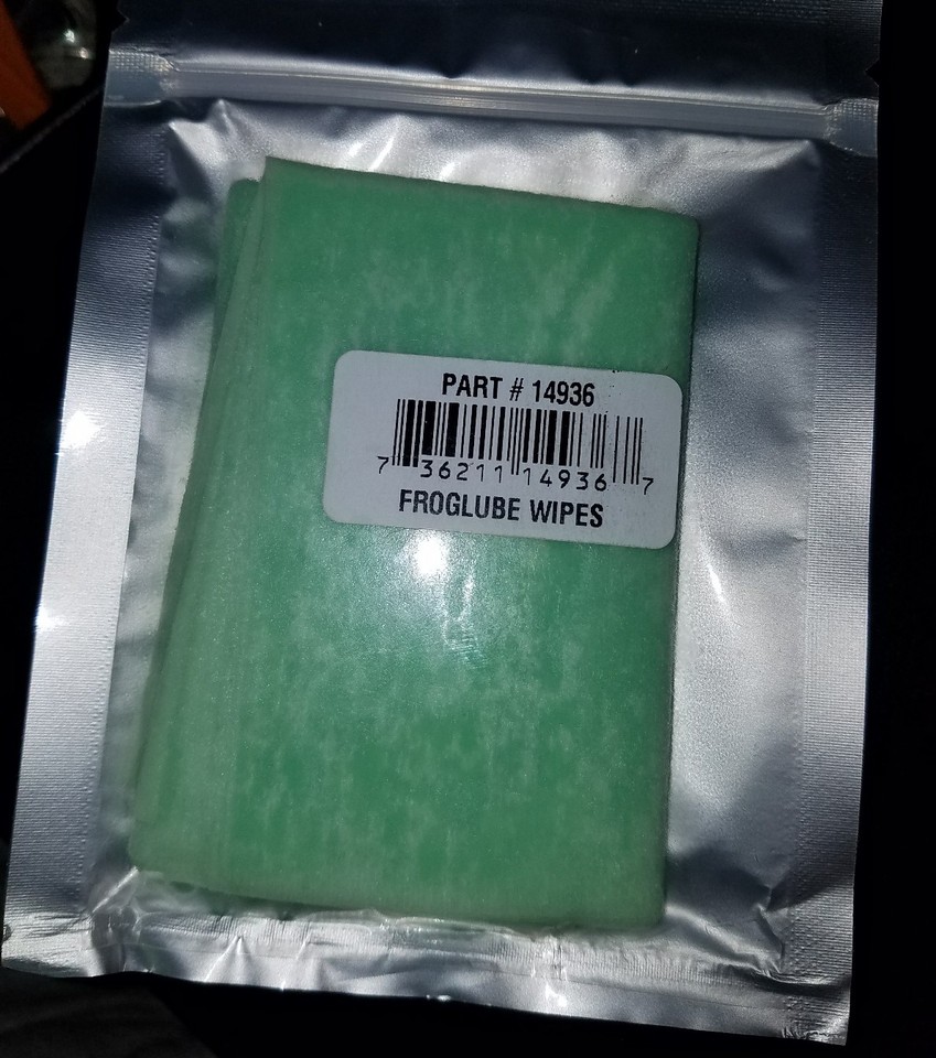 Froglube CLP Frog Wipes 8x8" Pre-Moistened Resealable 5-Pack | eBay
