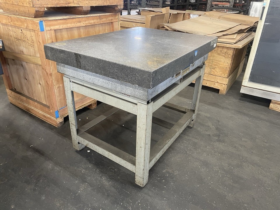 Brown And Sharpe Granite Surface Plate Table And Stand | eBay
