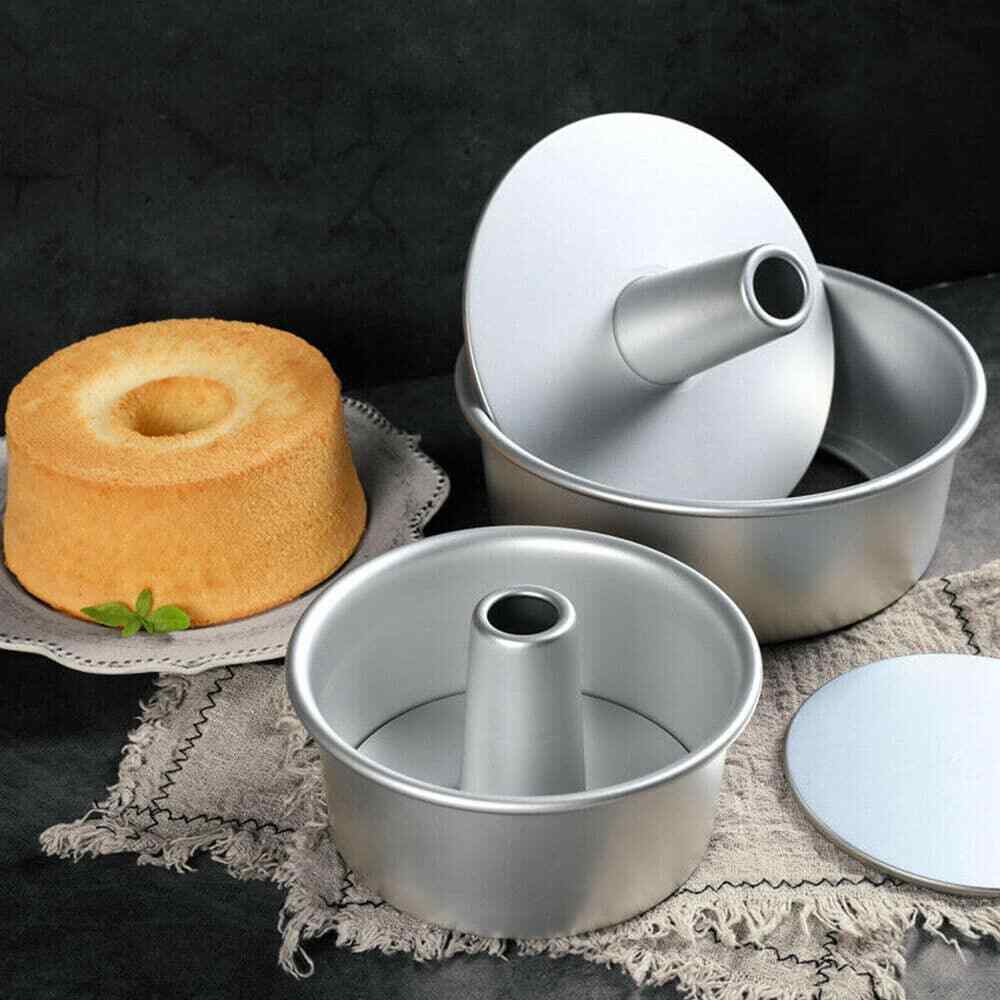 OUR CREATIONS Round Hollow Chiffon Sponge Cake Pan Baking Mould Cake ...