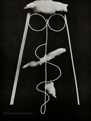1928/75 Vintage MAN RAY Rayograph Wire Figure Photogram Abstract Photo ...