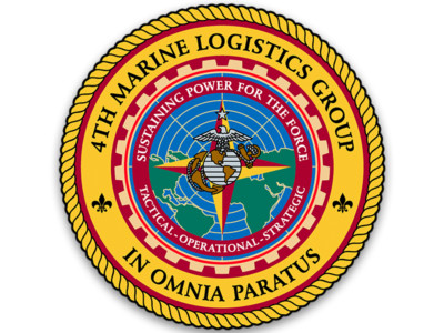 3 inch Round 4th Marines Logistic Group Sticker (Fourth Corps Decal ...