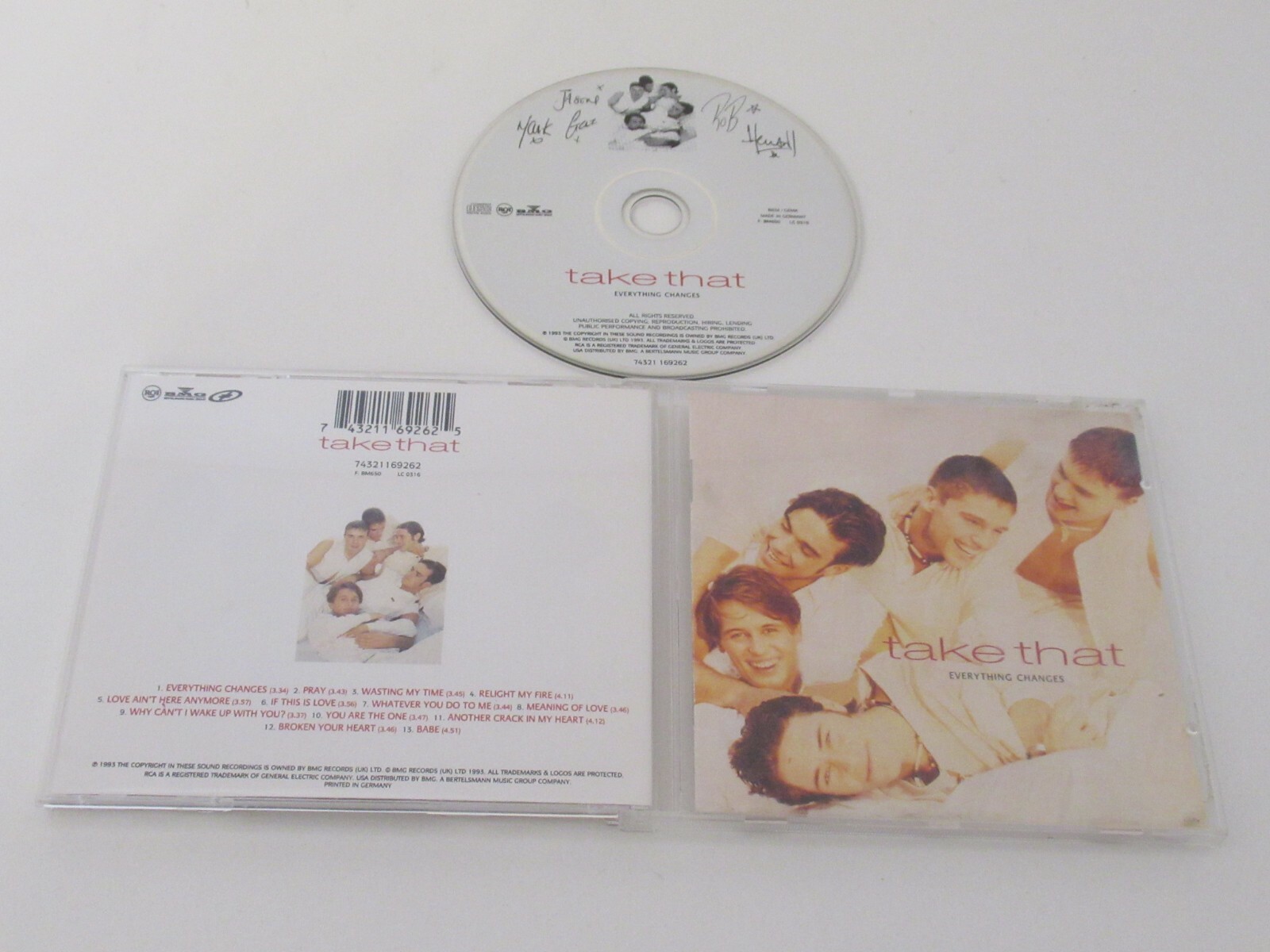 Take That – Everything Changes/Rca – 74321 169262 CD Album | eBay