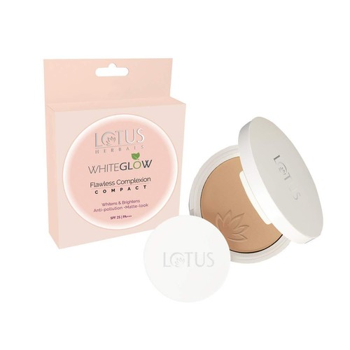 Lotus Herbals Whiteglow Flawless Complexion Compact Powder SPF 25, 10gm ...