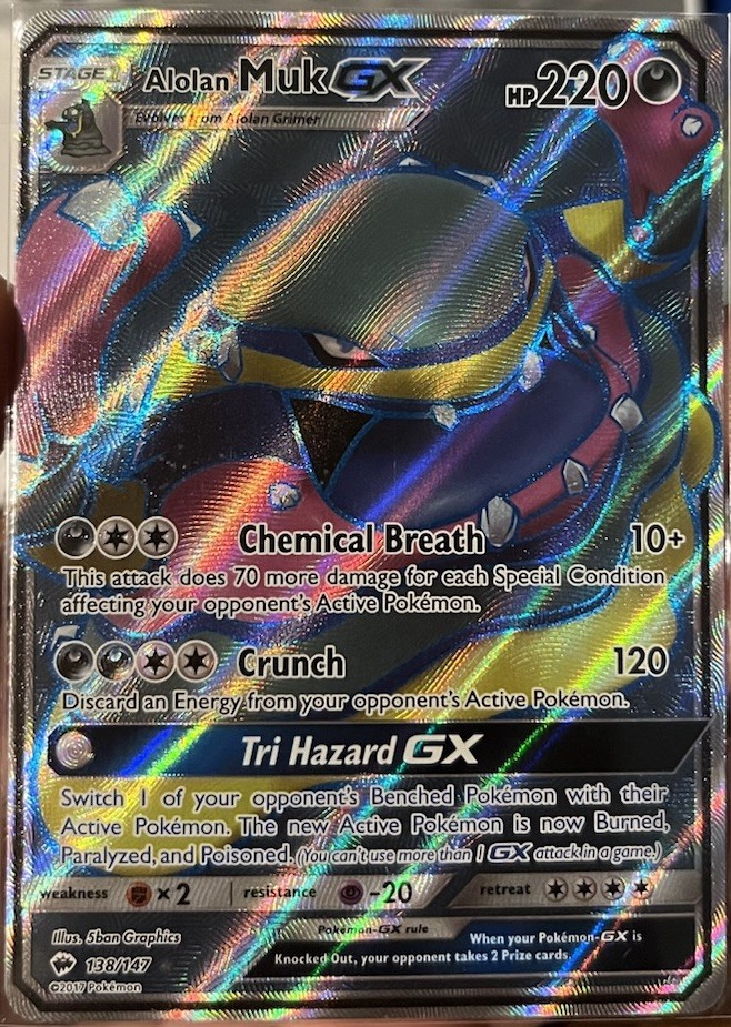 Alolan Muk GX (Full Art) 138/147 Sm-Burning Shadows Holo | eBay