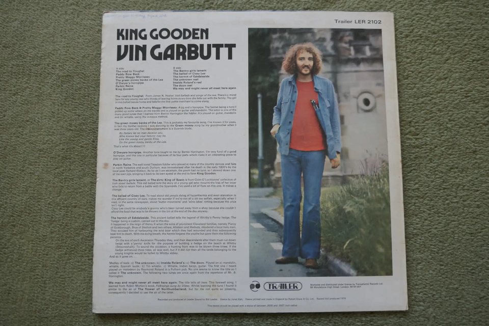 VIN GARBUTT – KING GOODEN LP – Nr MINT A1 UK 1976 FOLK | eBay UK
