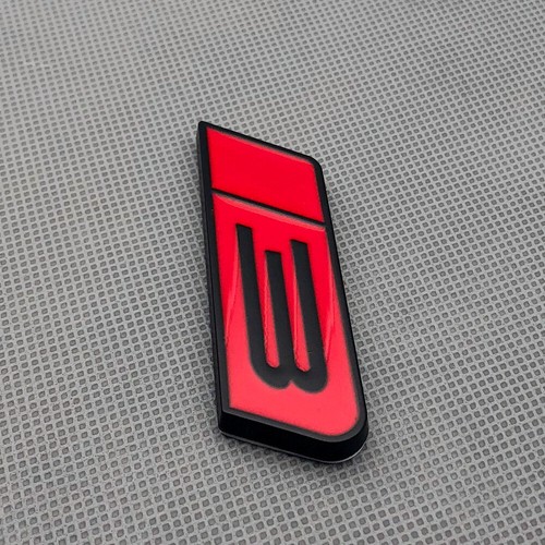 Matte Black With Red Coated ROUSH Stage 3 Badge Metal GT3500 Sport ...