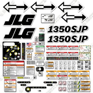 JLG 1350SJP Decal Kit Boom Lift Sticker Set - 7 Year Outdoor 3M Vinyl ...