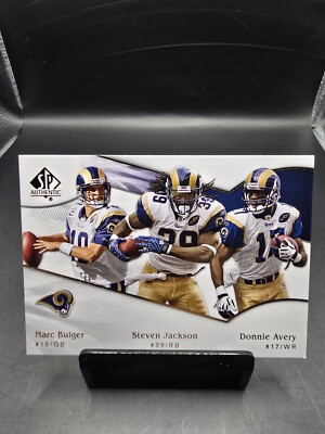 2009 SP Authentic Steven Jackson Marc Bulger Donnie Avery #177 - St ...