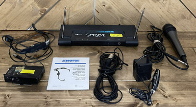 Shure T4V Diversity Microphone Receiver Vocal W/ T2 Microphone 208 ...