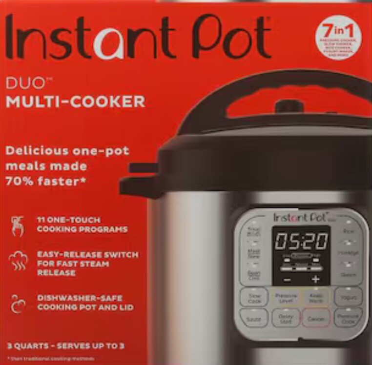 Instant Pot DUO mini 3-Quart 7-in-1 Multi-Use Programmable Pressure ...