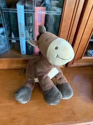 HTF Koala Baby 10" Brown & Tan Horse Baby Plush Knotted Tail Rattle | eBay