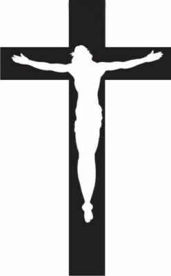 Vinyl Decal Jesus Cross sticker car window bumper motorcycle wall | eBay