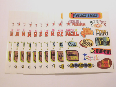 DaySpring Cards Lot 10 Sheets Christain Sayings Jesus Lives Encourage ...