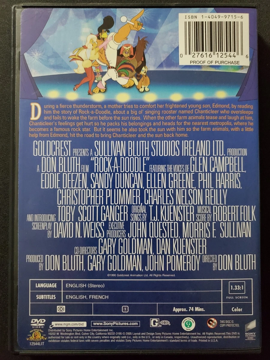 Rock A Doodle Dvd