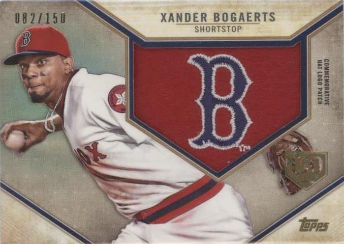 2019 Topps - Retro Hat Manufactured Logo Patch Xander Bogaerts #RHLP-XB ...