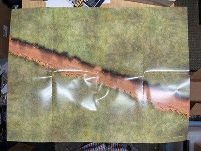 Double Sided Gaming Mat grass and dirt road Bolt Action Warlord Games ...