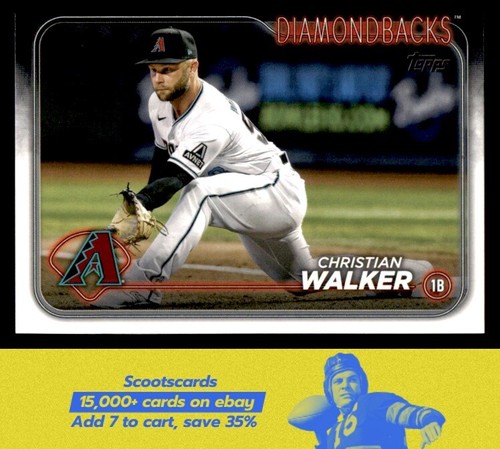 2024 Topps Christian Walker #63 ARIZ D'Backs In Hand/Ships tomorrow ...