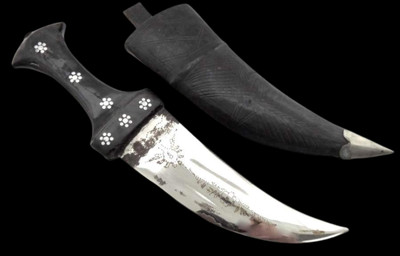ANTIQUE JAMBIA JAMBIYA HANDSCHAR SAUDI ARABIA YEMEN HABAN DAGGER KNIFE ...