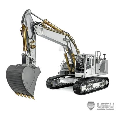 1:14 LESU 945 RC Metal Tracked Hydraulic Excavator Digger Model Kit W ...
