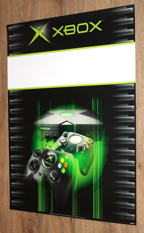 Microsoft Old Xbox (console) Extremely rare Promo Poster 84x59.5cm | eBay