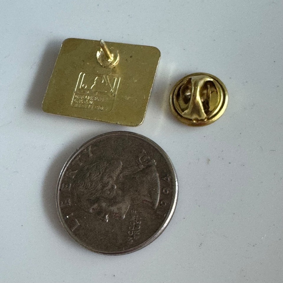 Vintage ESPN MLB Batter Logo Enamel Lapel Pin Gold Tone Sports Media | eBay